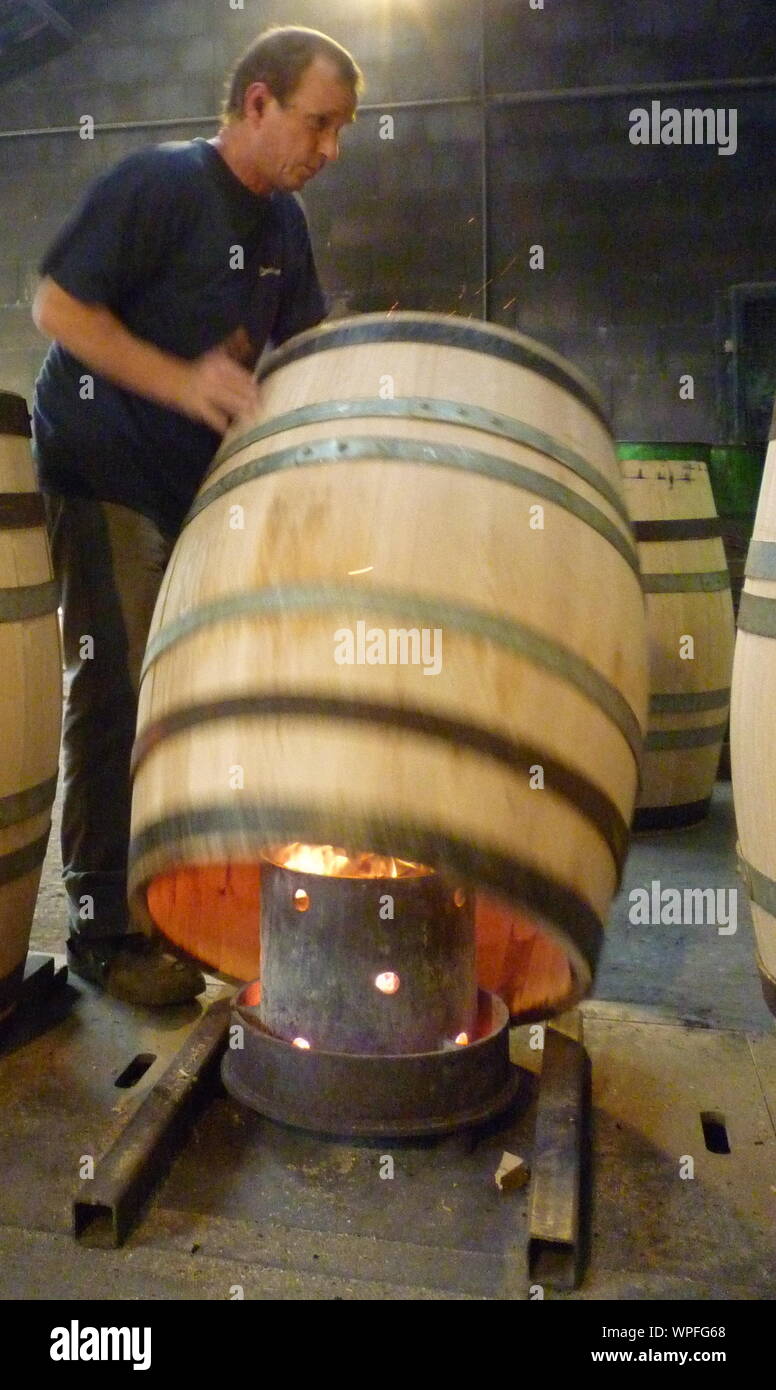 Burning wine barrels hi-res stock photography and images - Alamy
