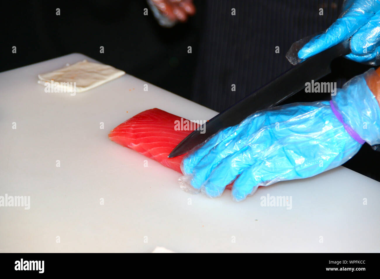 Cutting up fish hi-res stock photography and images - Alamy
