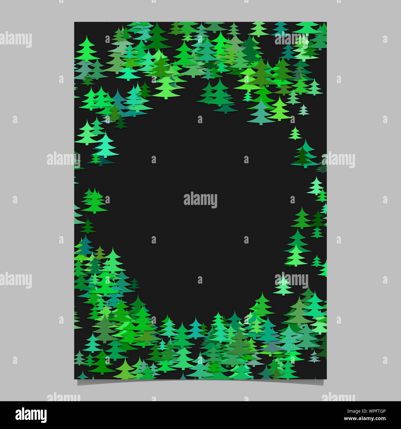 Green abstract random seasonal pine tree card template - blank holiday ... Green abstract random seasonal pine tree card template - blank holiday ...