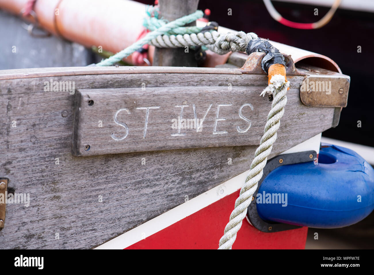 boat called st ives in st ives number 3878 Stock Photo - Alamy