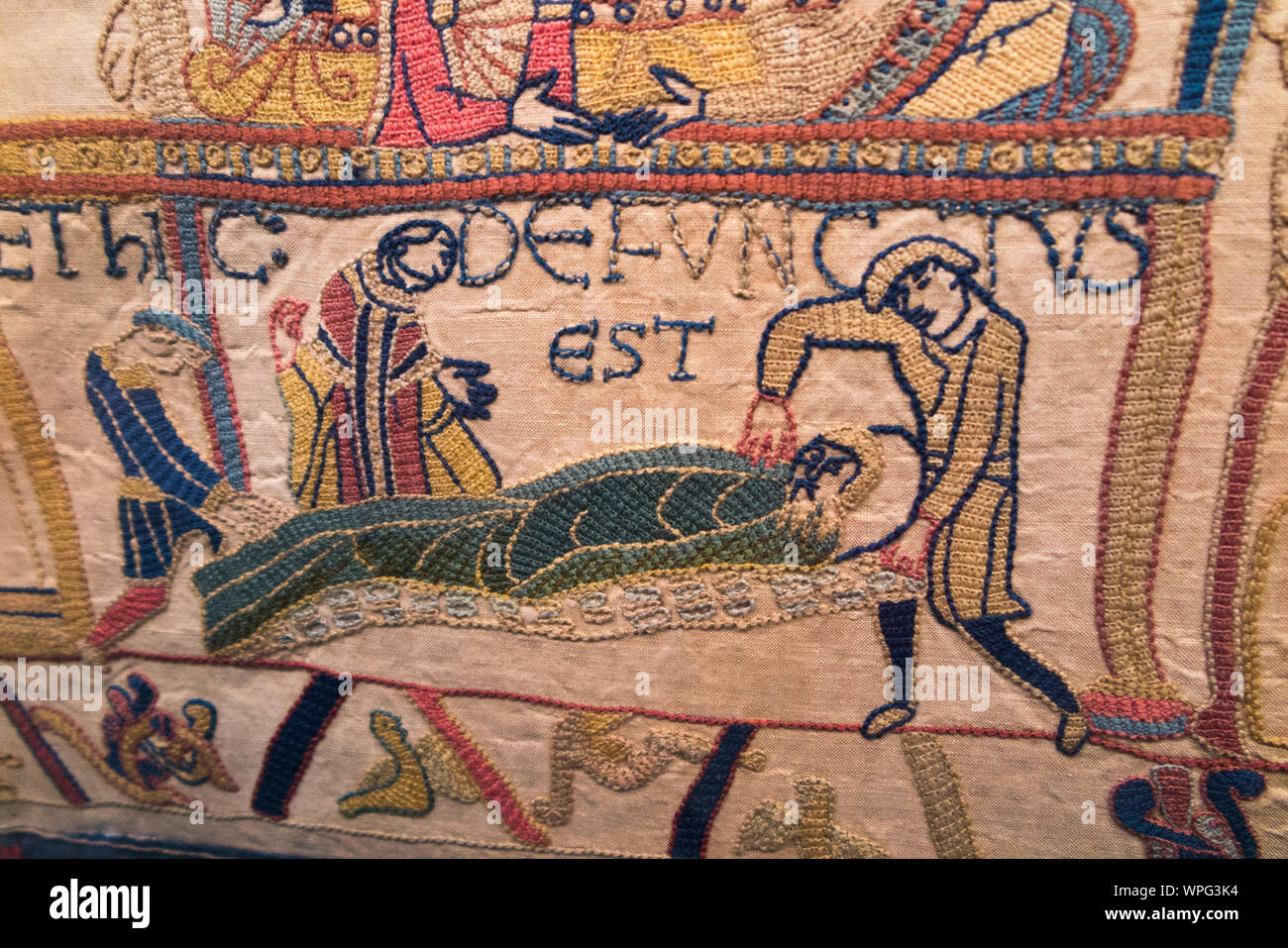 Victorian replica of the Bayeux tapestry housed in Reading Museum ...