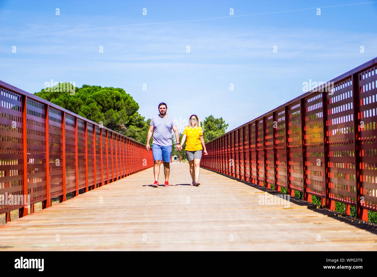 Couple in love walking together Stock Photo - Alamy