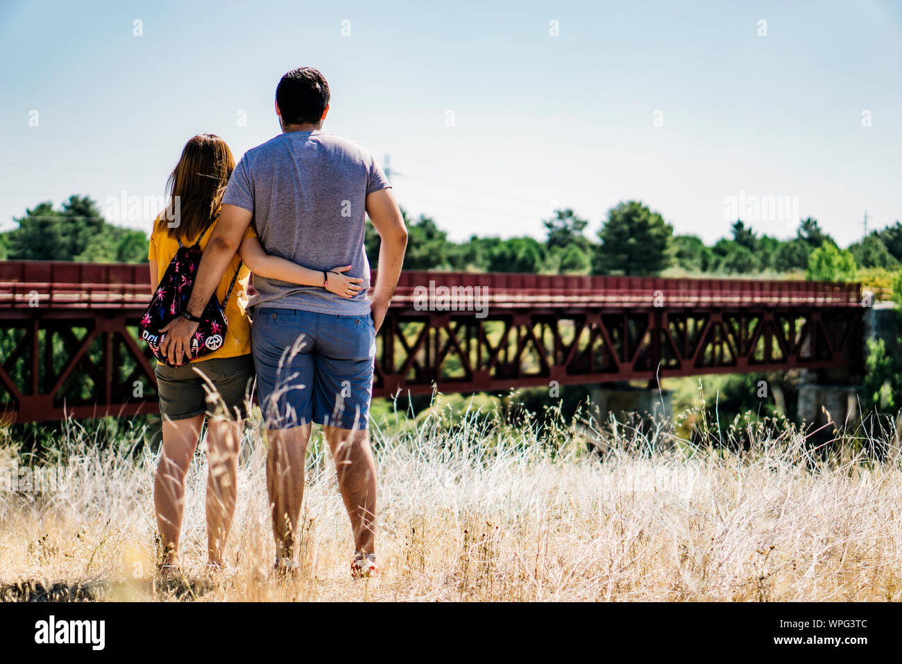 Couple in love walking together Stock Photo - Alamy