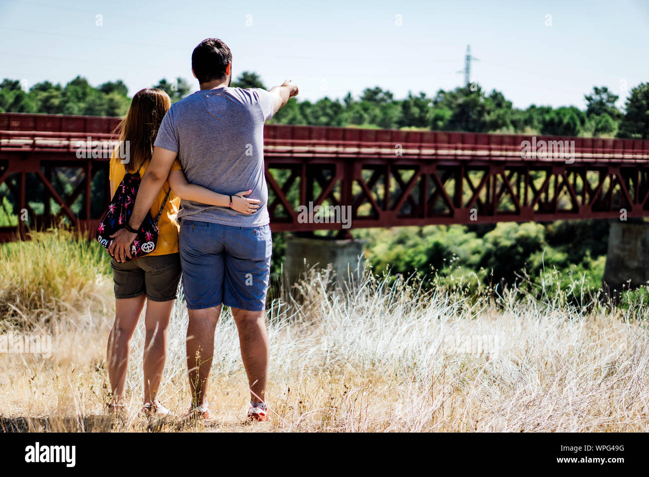 Couple in love walking together Stock Photo - Alamy