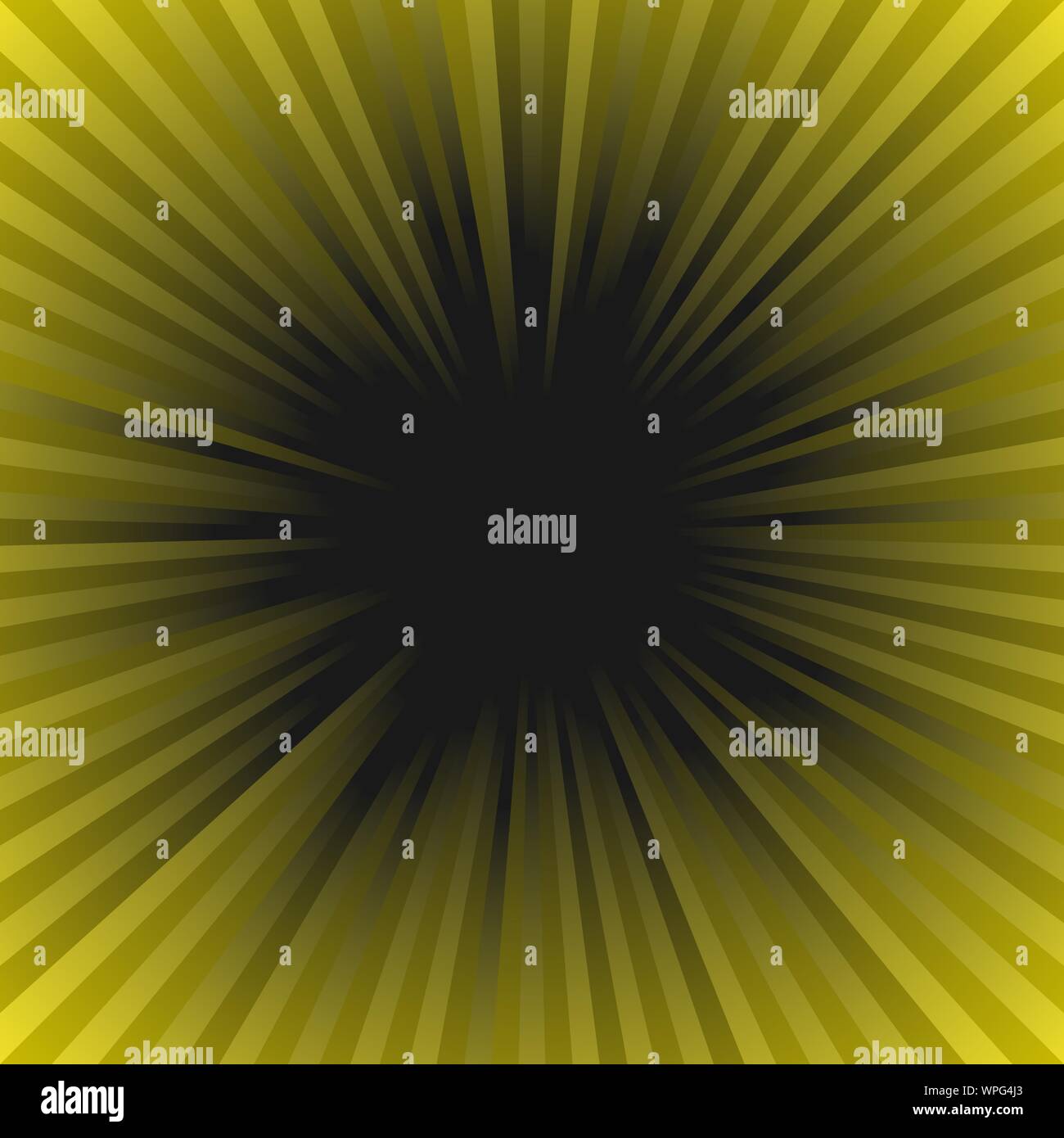 Abstract Dynamic Starburst Background Gradient Vector Design With Radial Striped Rays Stock