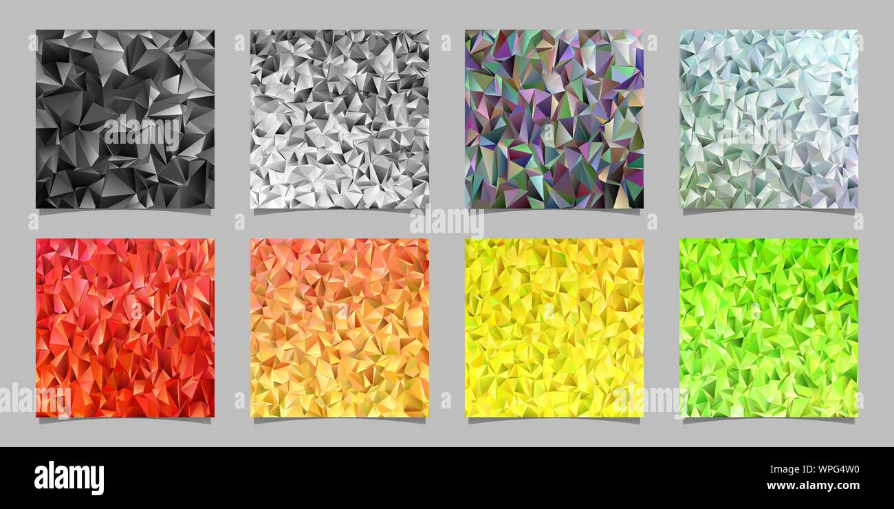 Geometrical Abstract Irregular Triangle Background Set Polygon Vector Illustration From