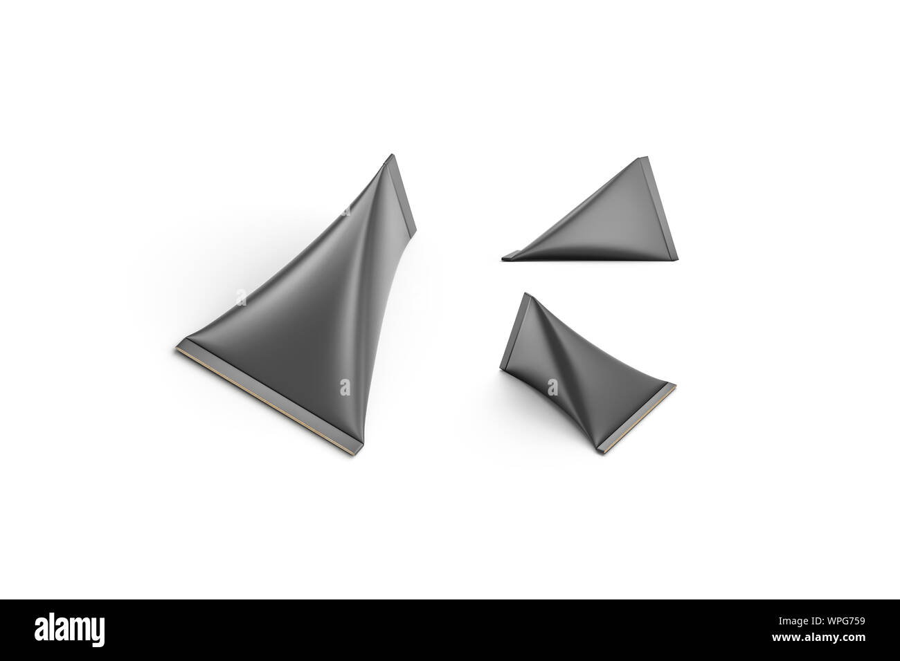 Blank black carton cream pack mockup set, isolated Stock Photo - Alamy