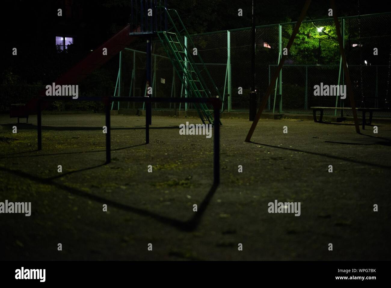 Empty Playground Night High Resolution Stock Photography and Images - Alamy