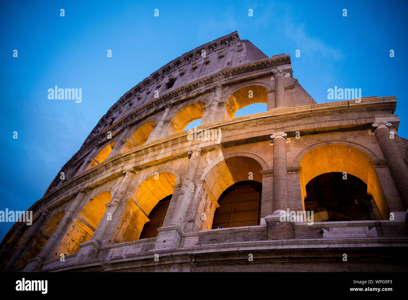Roman amphitheatre the famous Colosseum in Rome, Italy Stock Photo - Alamy
