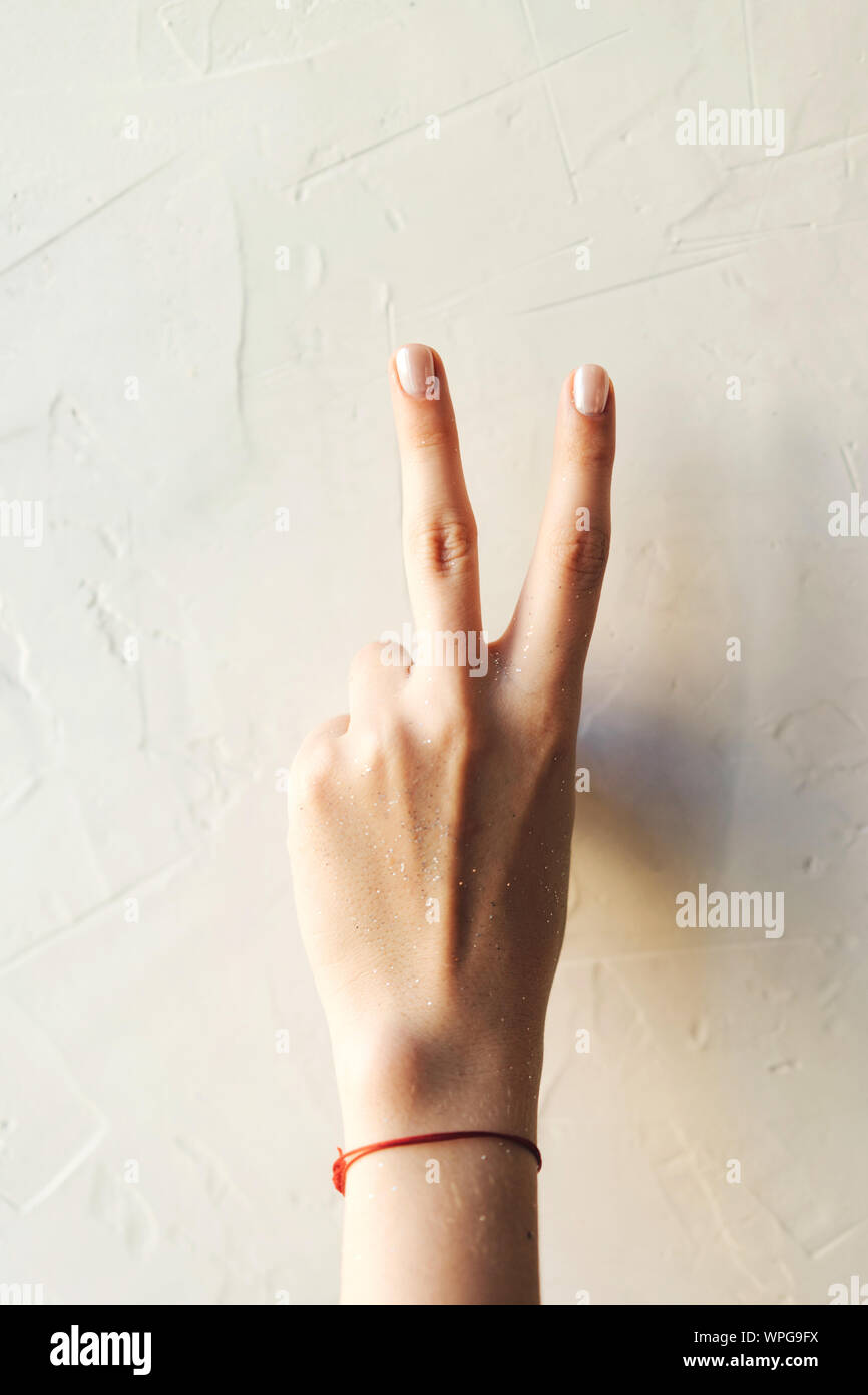 female hand with victorian symbol Stock Photo - Alamy