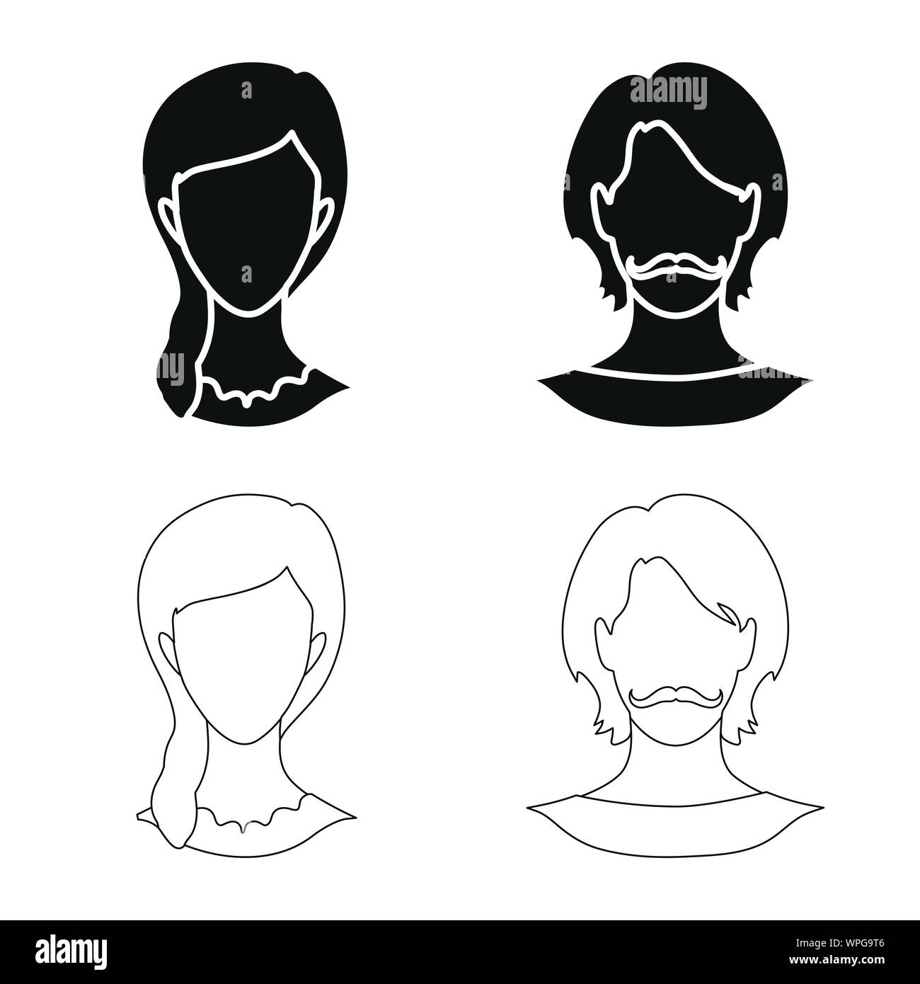 Vector illustration of professional and photo logo. Set of professional ...