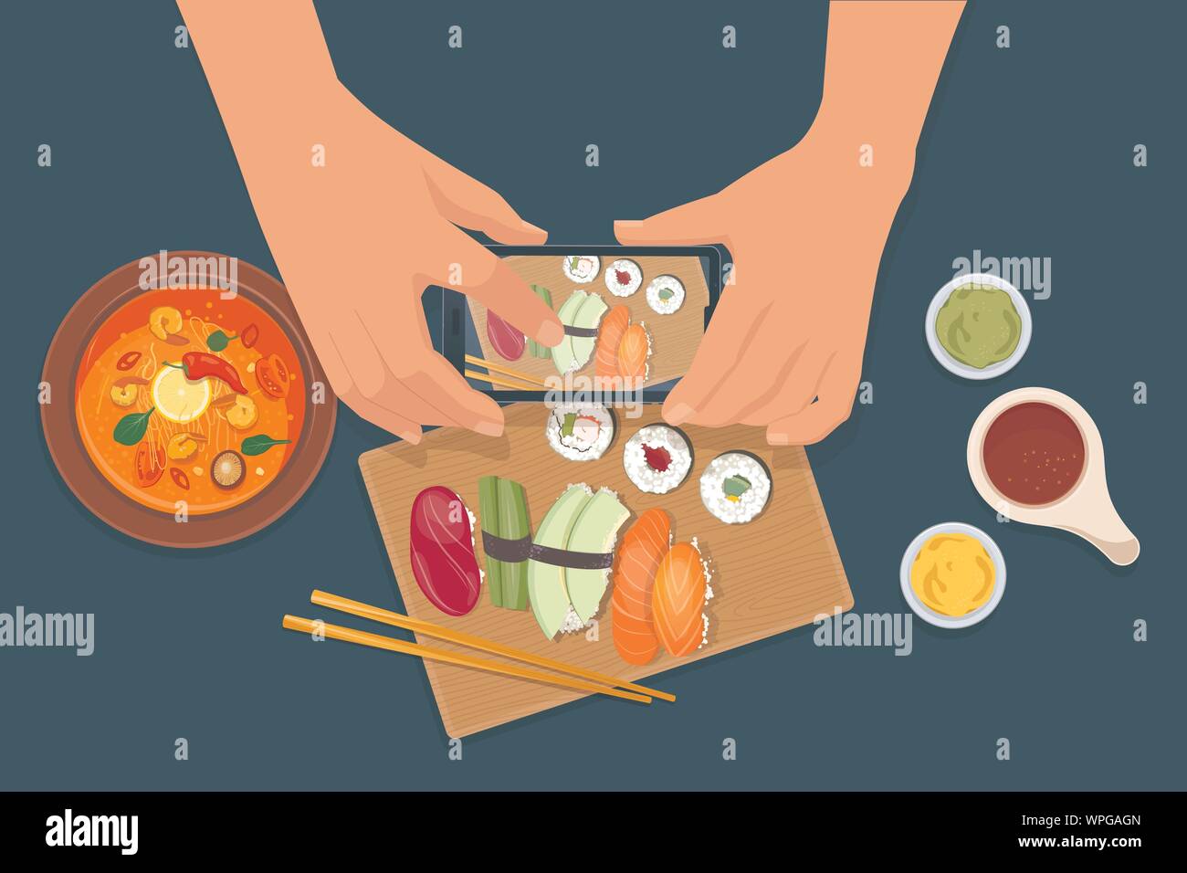 Make photo with hands Stock Vector Images - Alamy