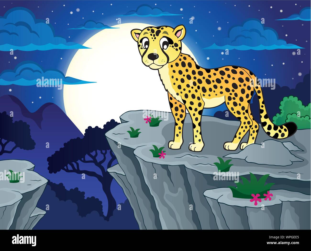 Cheetah theme image 2 Stock Vector Image & Art - Alamy