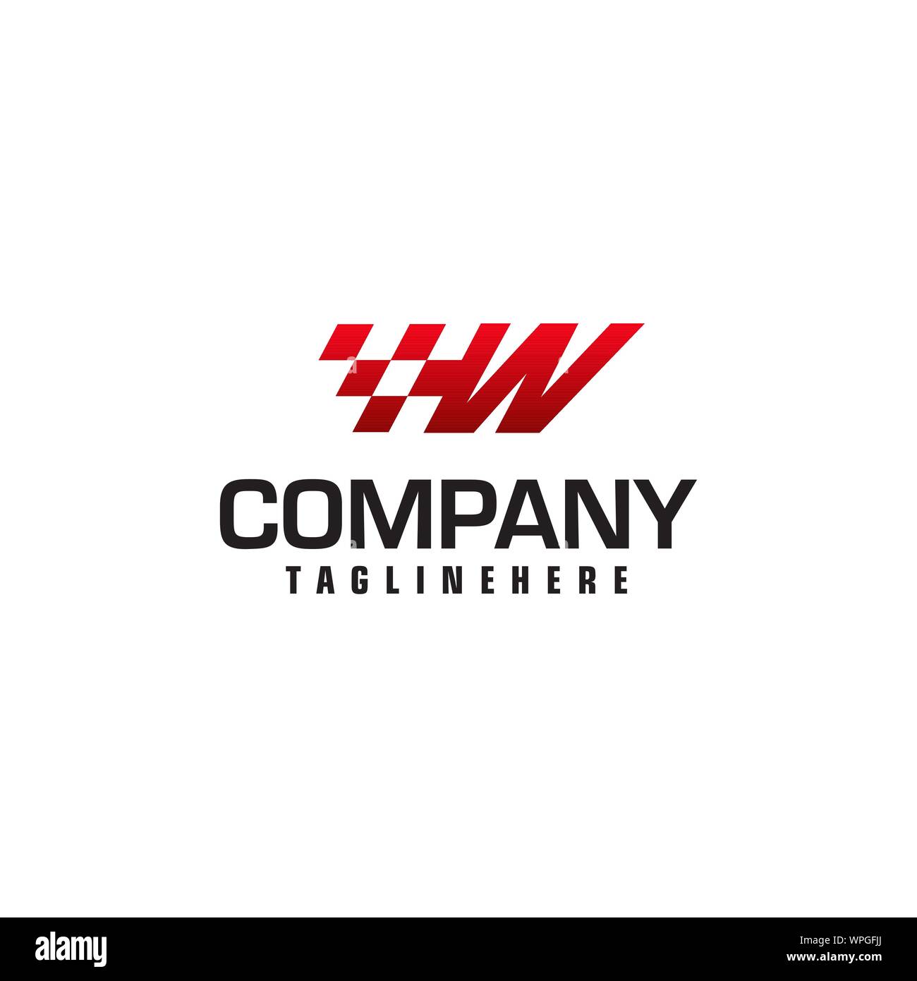 Auto speed letter W logo template vector illustration Stock Vector ...