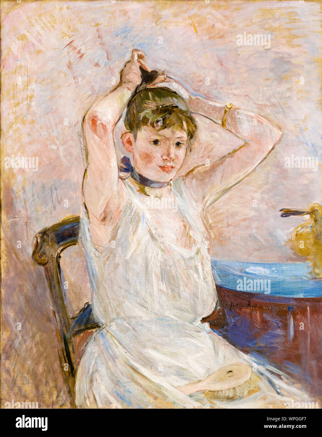 Berthe Morisot, The Bath, painting, 1885-1886 Stock Photo - Alamy