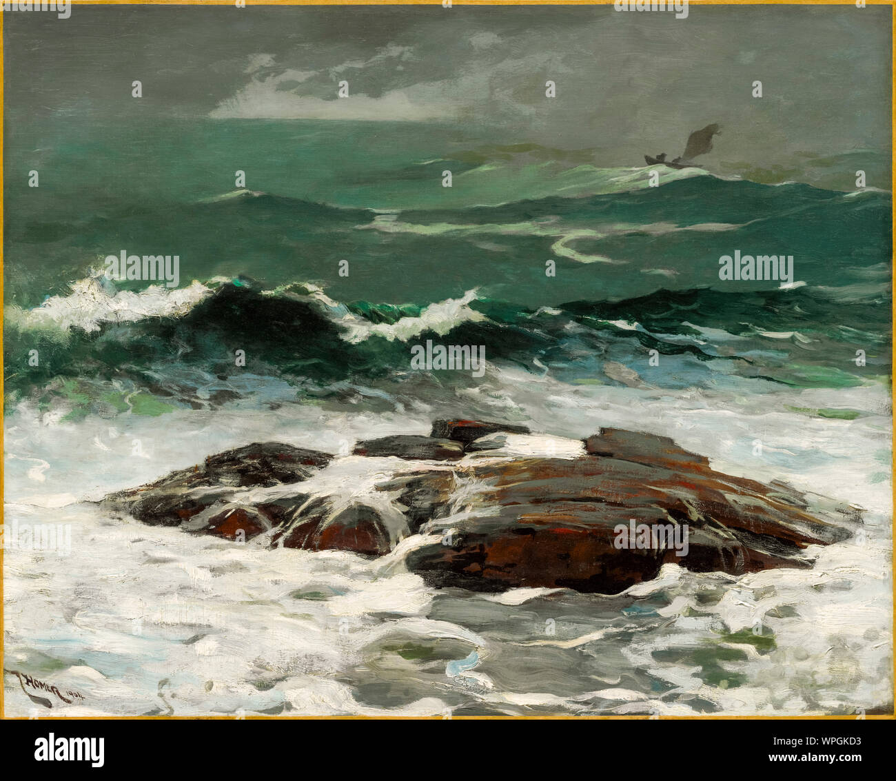 Winslow Homer, Summer Squall, landscape painting, 1904 Stock Photo - Alamy