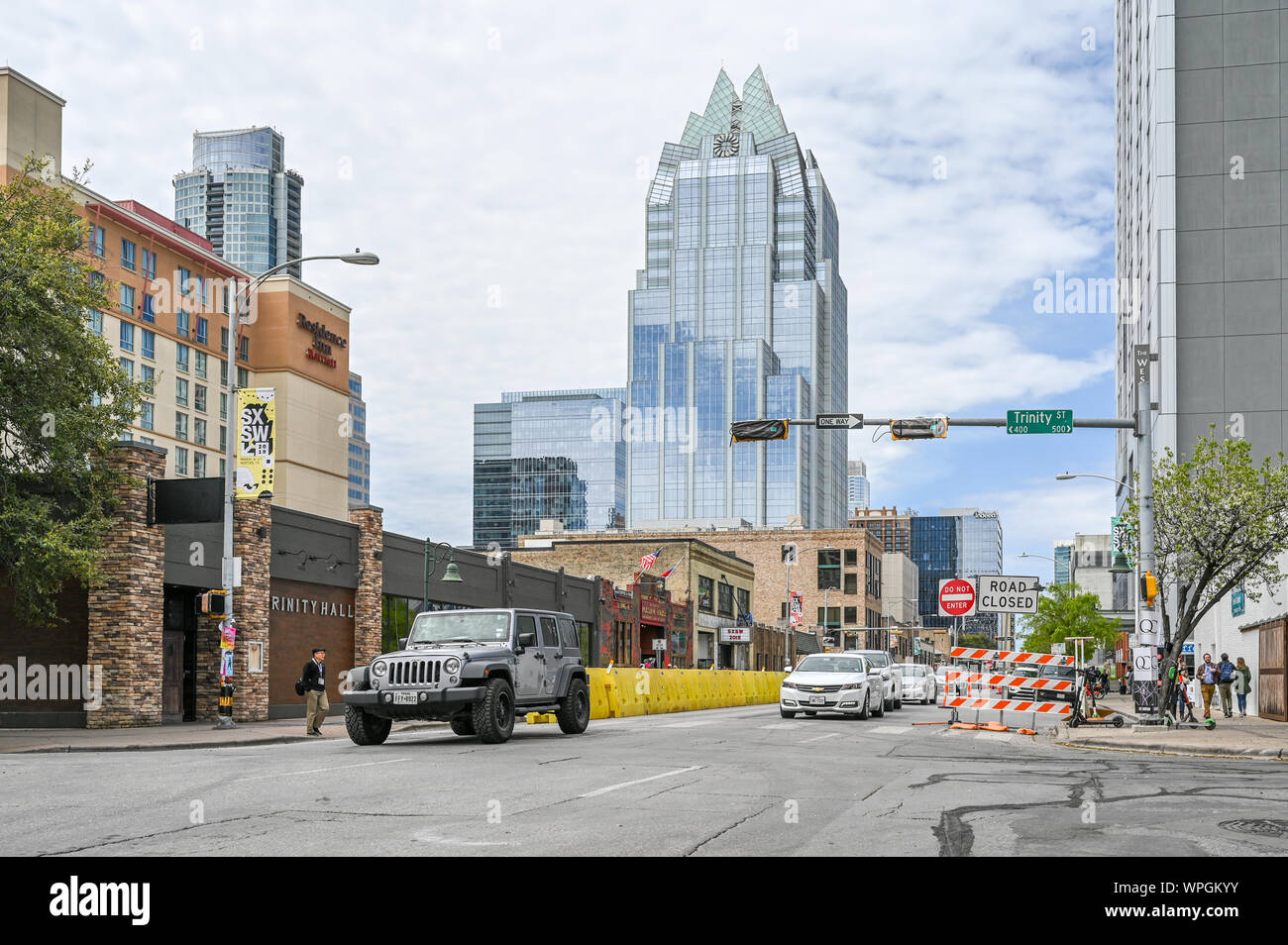 Frost Bank Tower in Austin Texas in March 2019. This is one of the most ...