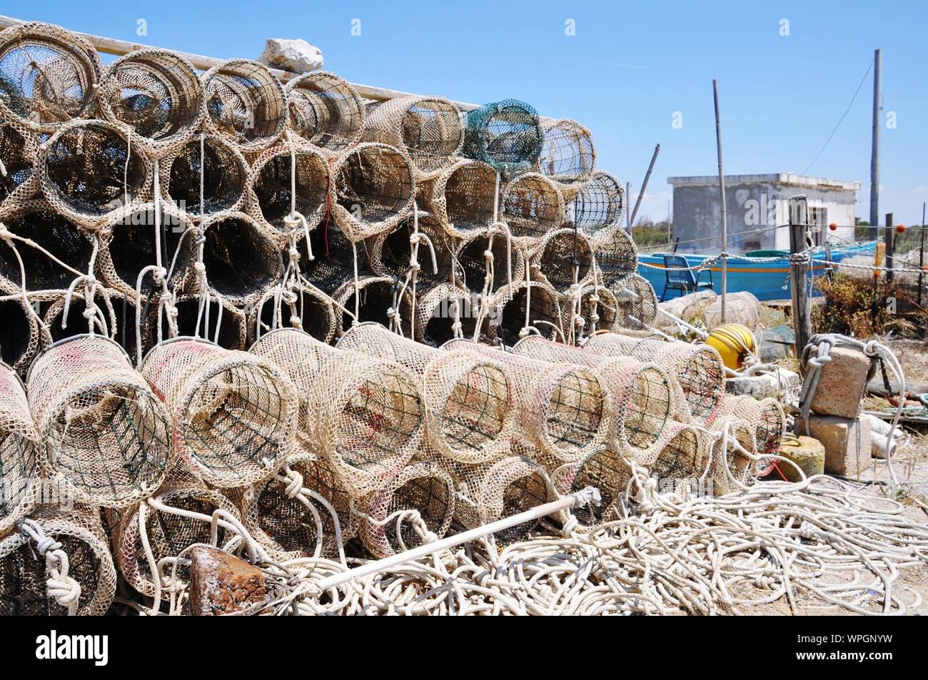 Fishing boat large nets hi-res stock photography and images - Alamy