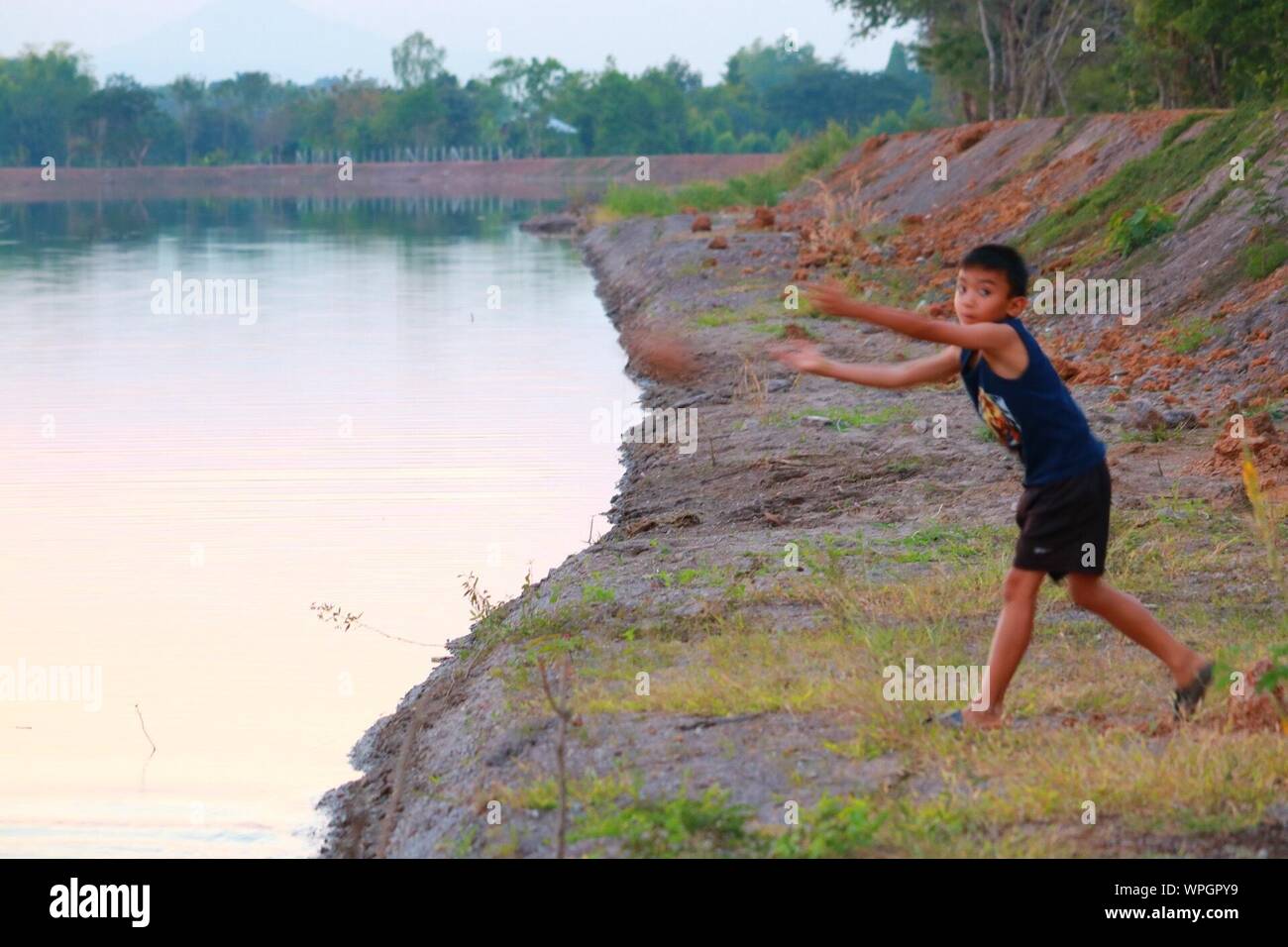 Stone Throwing High Resolution Stock Photography and Images - Alamy