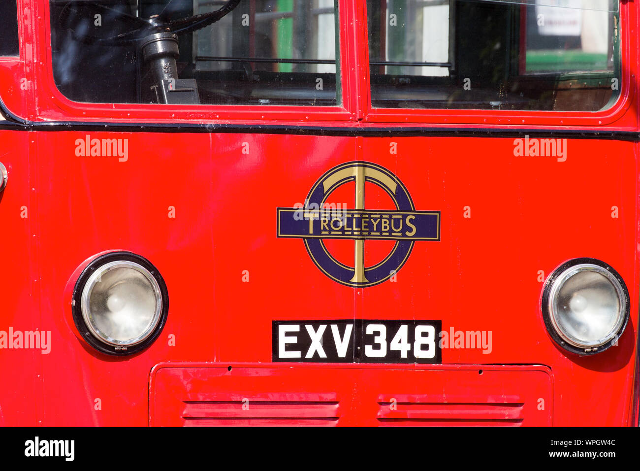 A London Transport trolleybus at the trolleybus museum Sandtoft ...