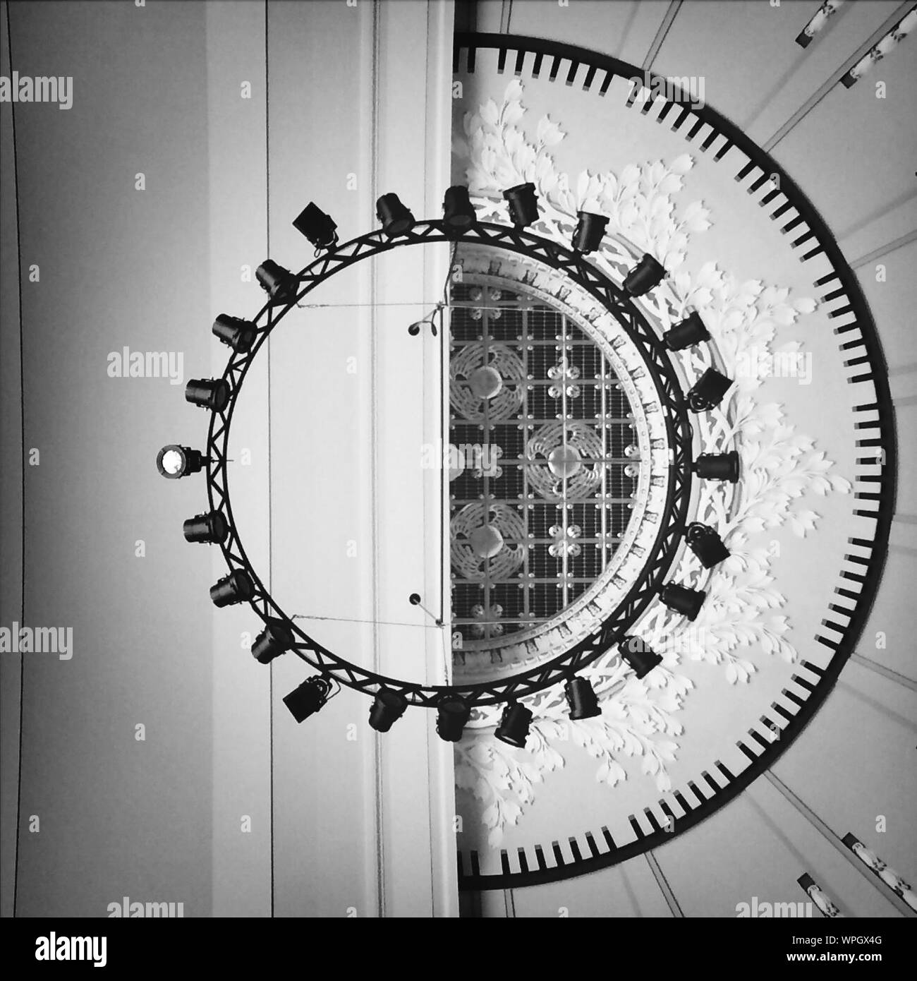 Half round ceiling Black and White Stock Photos & Images - Alamy