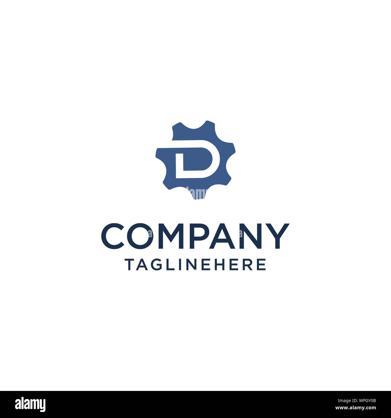 D gear logo hi-res stock photography and images - Alamy