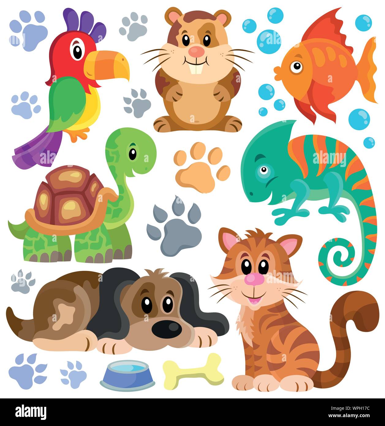Pets theme collection 1 Stock Vector Image & Art - Alamy
