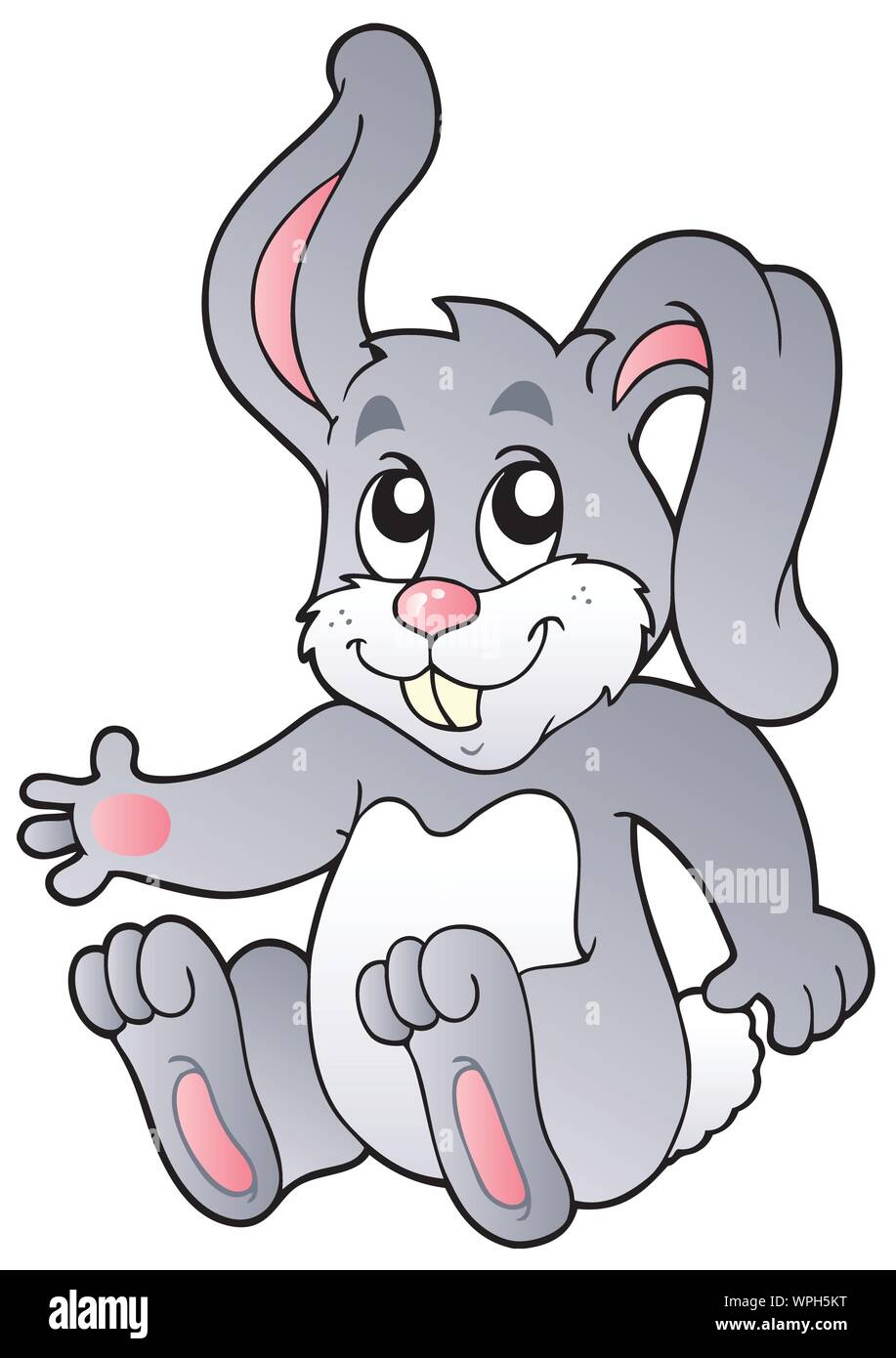 Cute sitting bunny Stock Vector Image & Art - Alamy