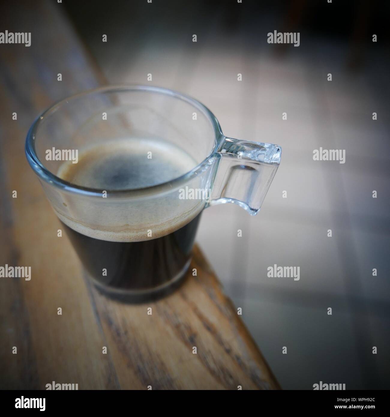 Glass of half full of coffee hi-res stock photography and images - Alamy