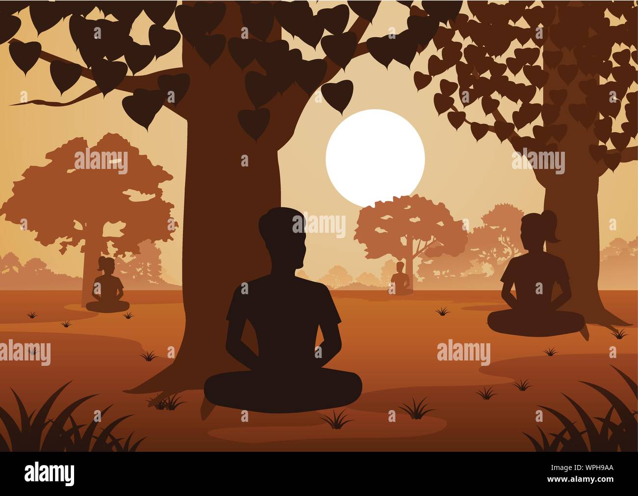 Buddhist women and men pay train meditation to come to peace and out of ...