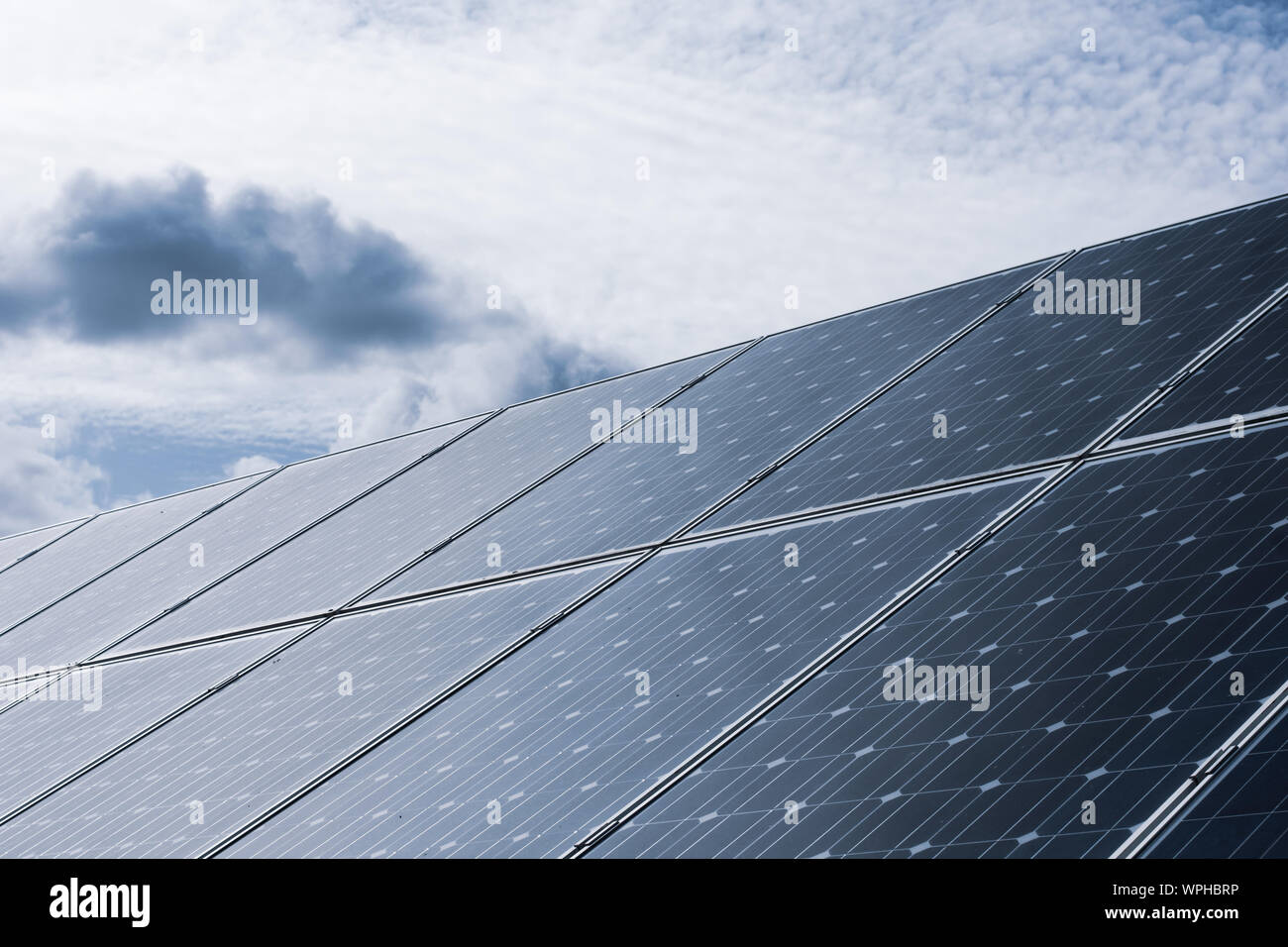 Solar panels captured in fields of Portugal Stock Photo - Alamy