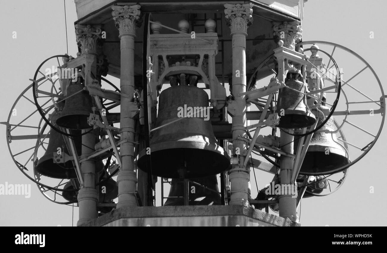 Metal tower bell Black and White Stock Photos & Images - Alamy