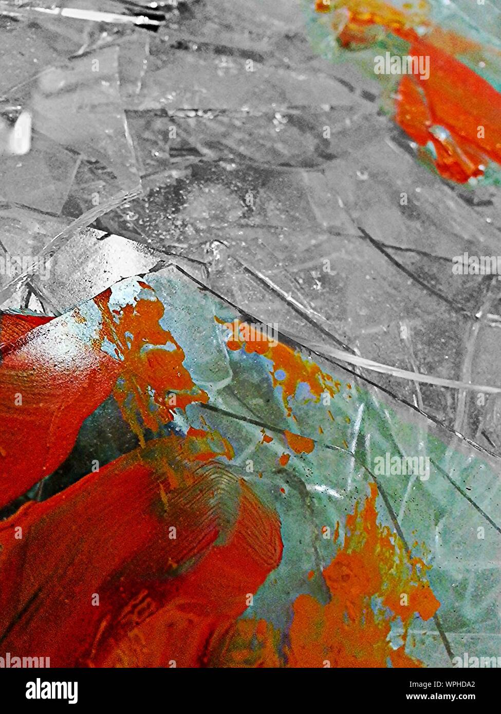 Broken glass pieces hi-res stock photography and images - Alamy