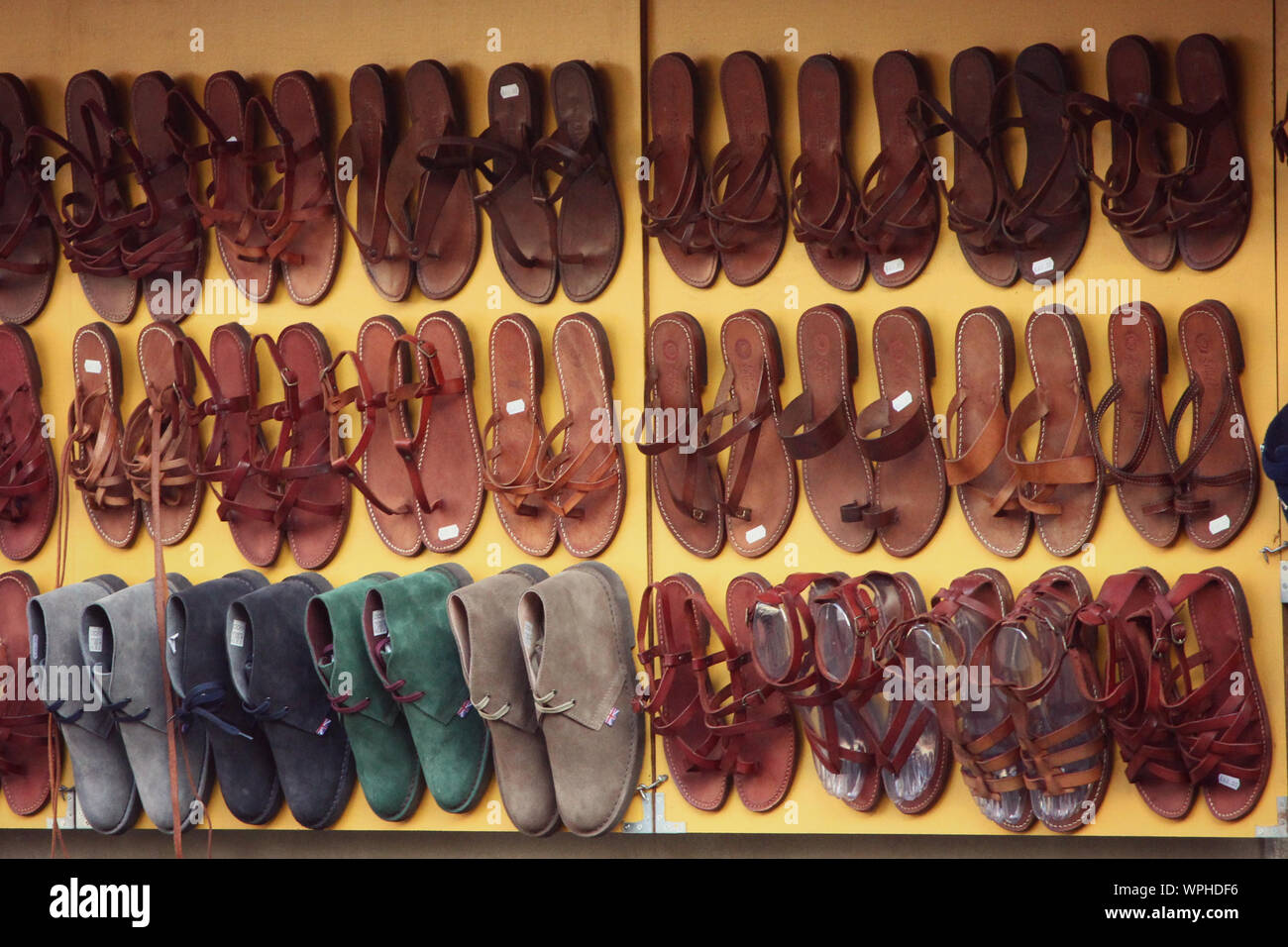 Shoes at market stall hi-res stock photography and images - Alamy