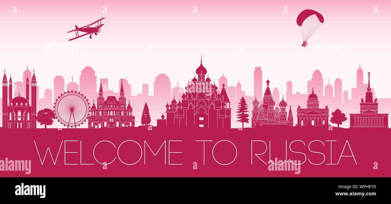 Russian city landmarks Stock Vector Images - Alamy