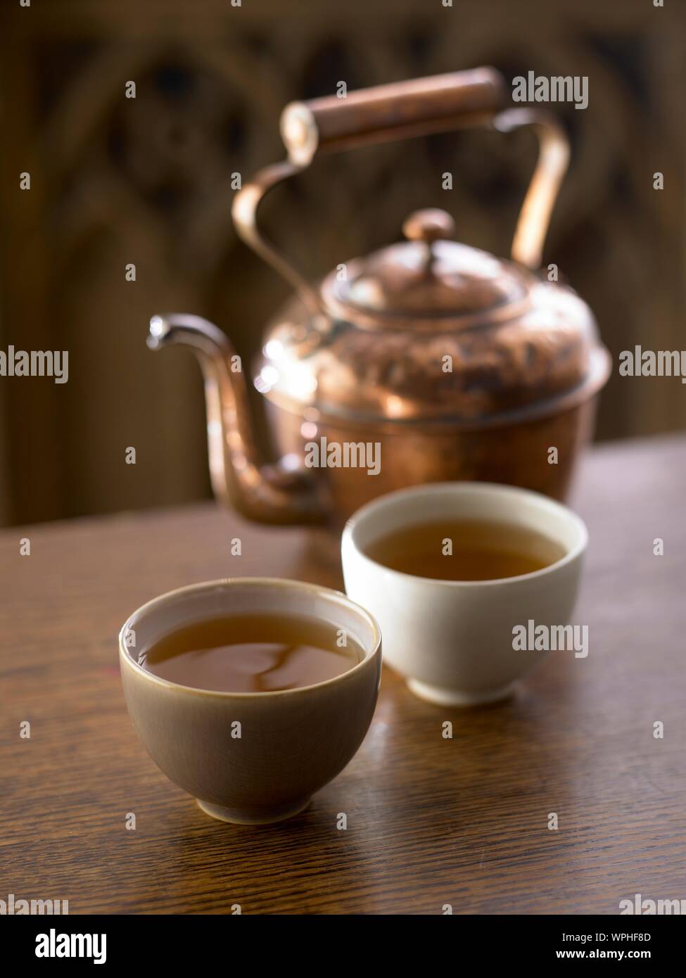tea and copper kettle Stock Photo - Alamy