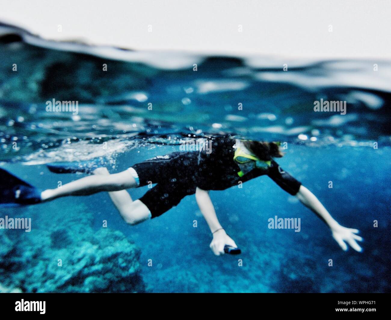 Blue diver hi-res stock photography and images - Alamy