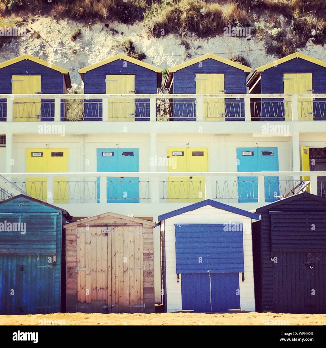 Residential beach huts hi-res stock photography and images - Alamy