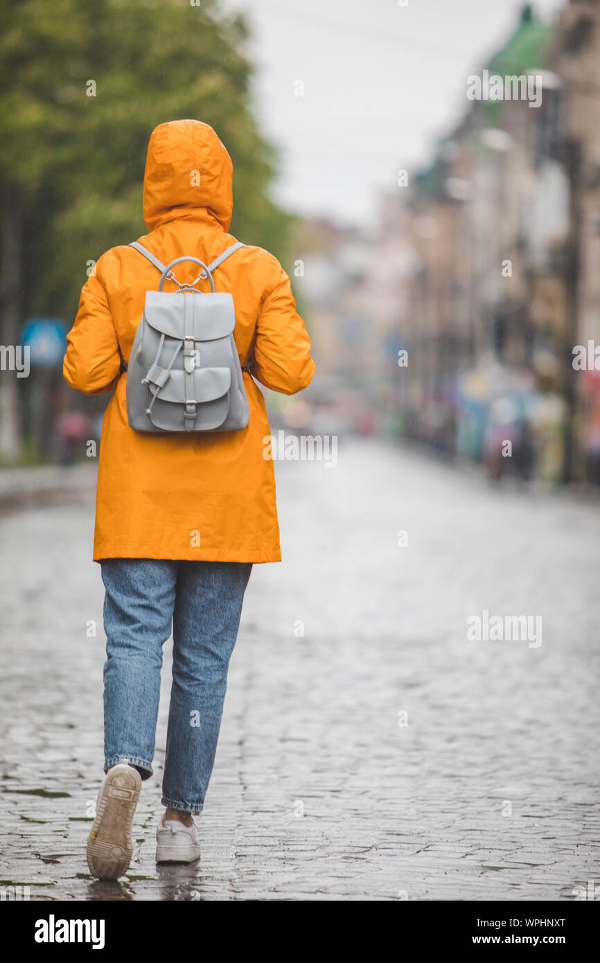 Girl Walking In Rain High Resolution Stock Photography and Images - Alamy