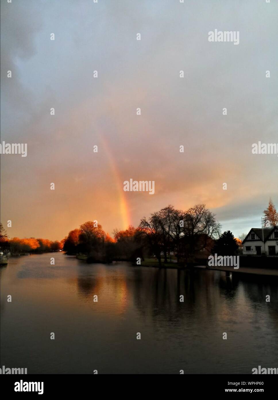 Rainbow over the river hi-res stock photography and images - Alamy