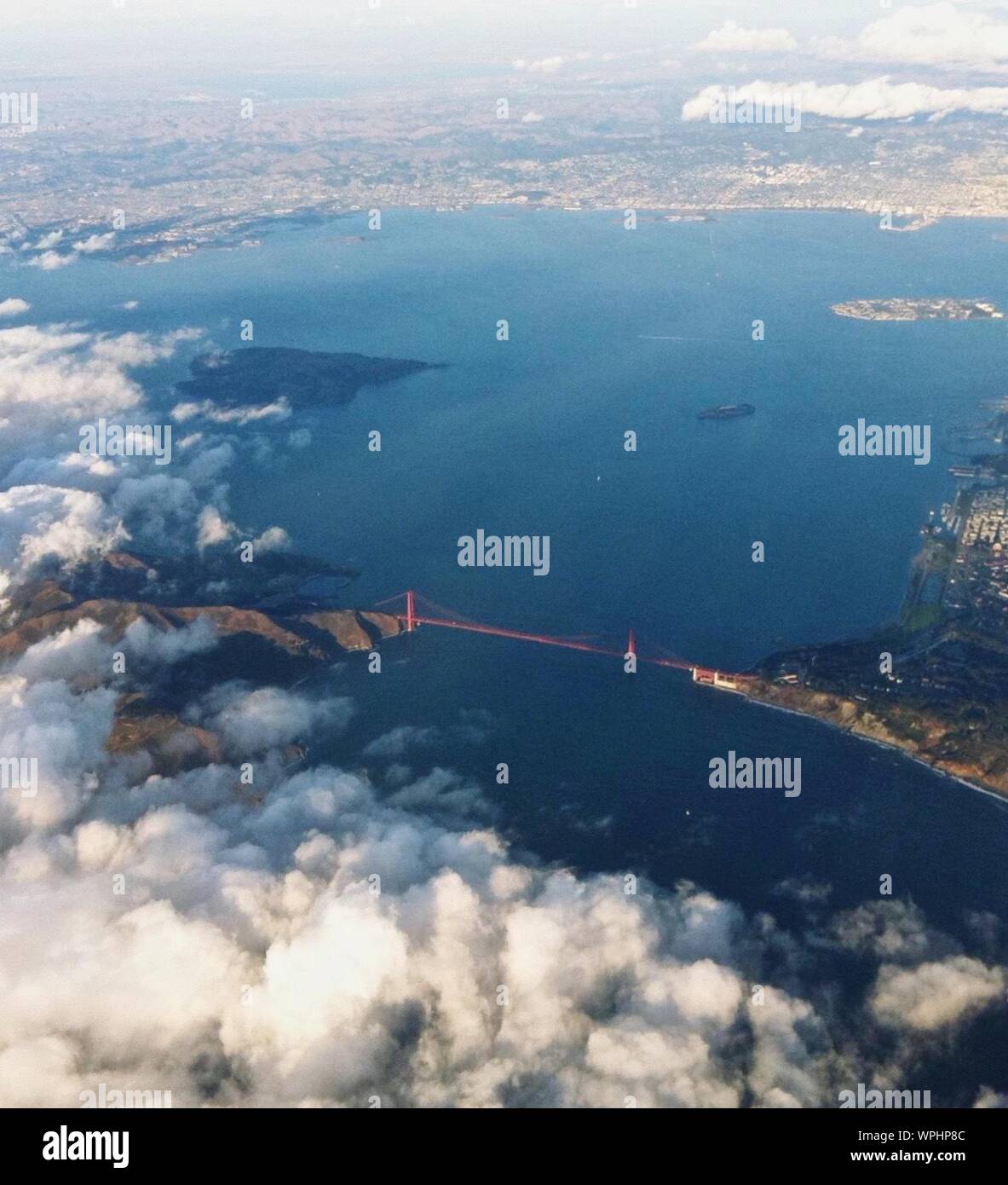 Aerial view golden gate bridge hi-res stock photography and images - Alamy
