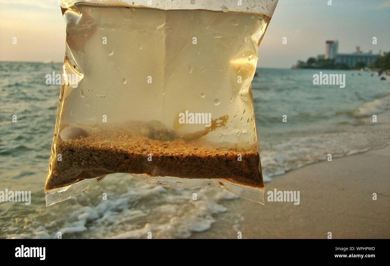 Plastic in sand hi-res stock photography and images - Alamy