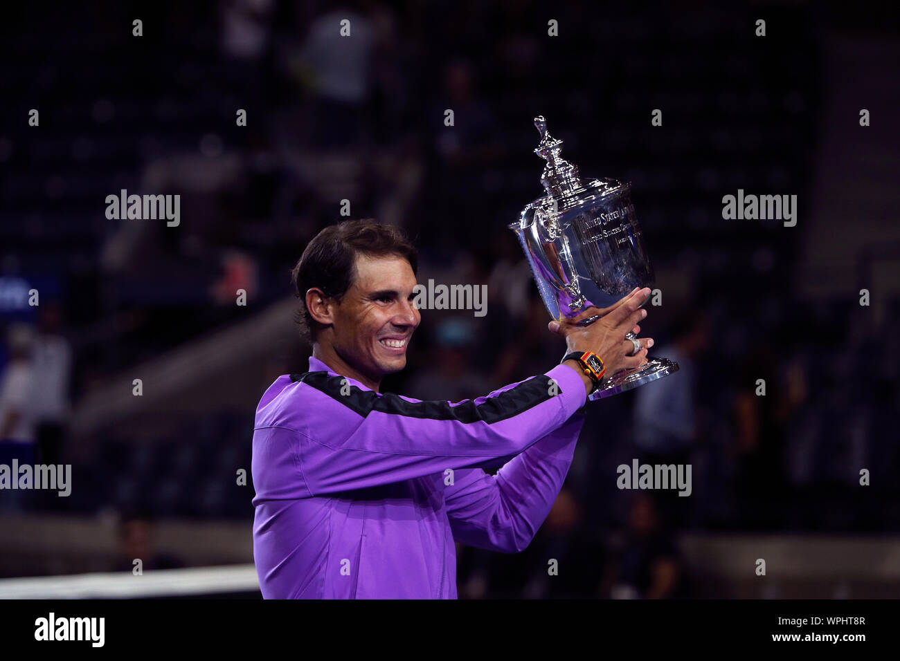 Rafa nadal holding trophy hi-res stock photography and images - Alamy