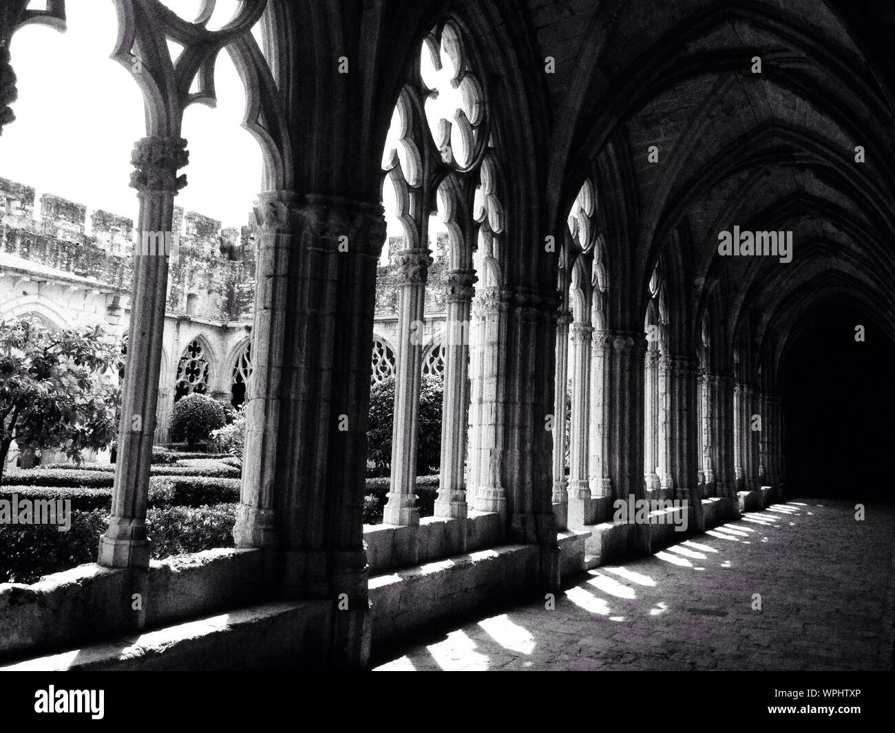 View Of Columned Corridor Stock Photo - Alamy