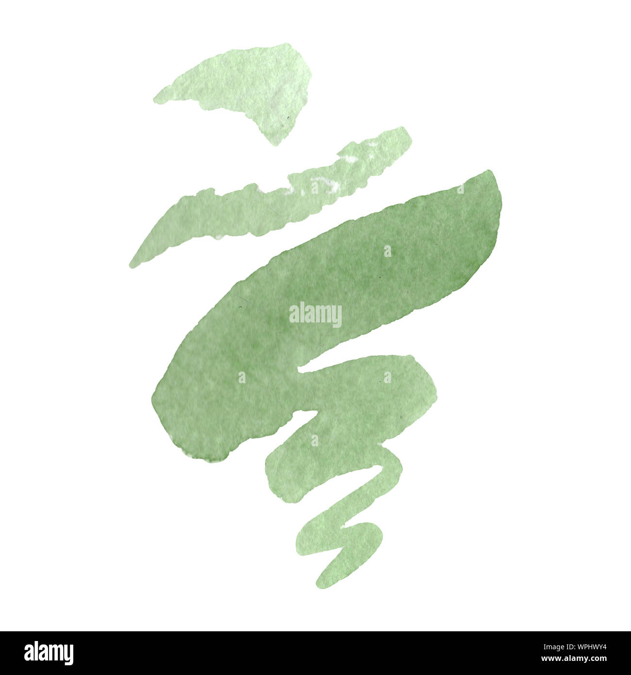 Abstract watercolor paper splash shapes isolated drawing. Illustration ...