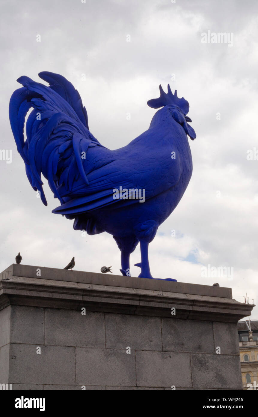 Hahn/Cock is a sculpture of a giant blue cockerel by the German artist ...