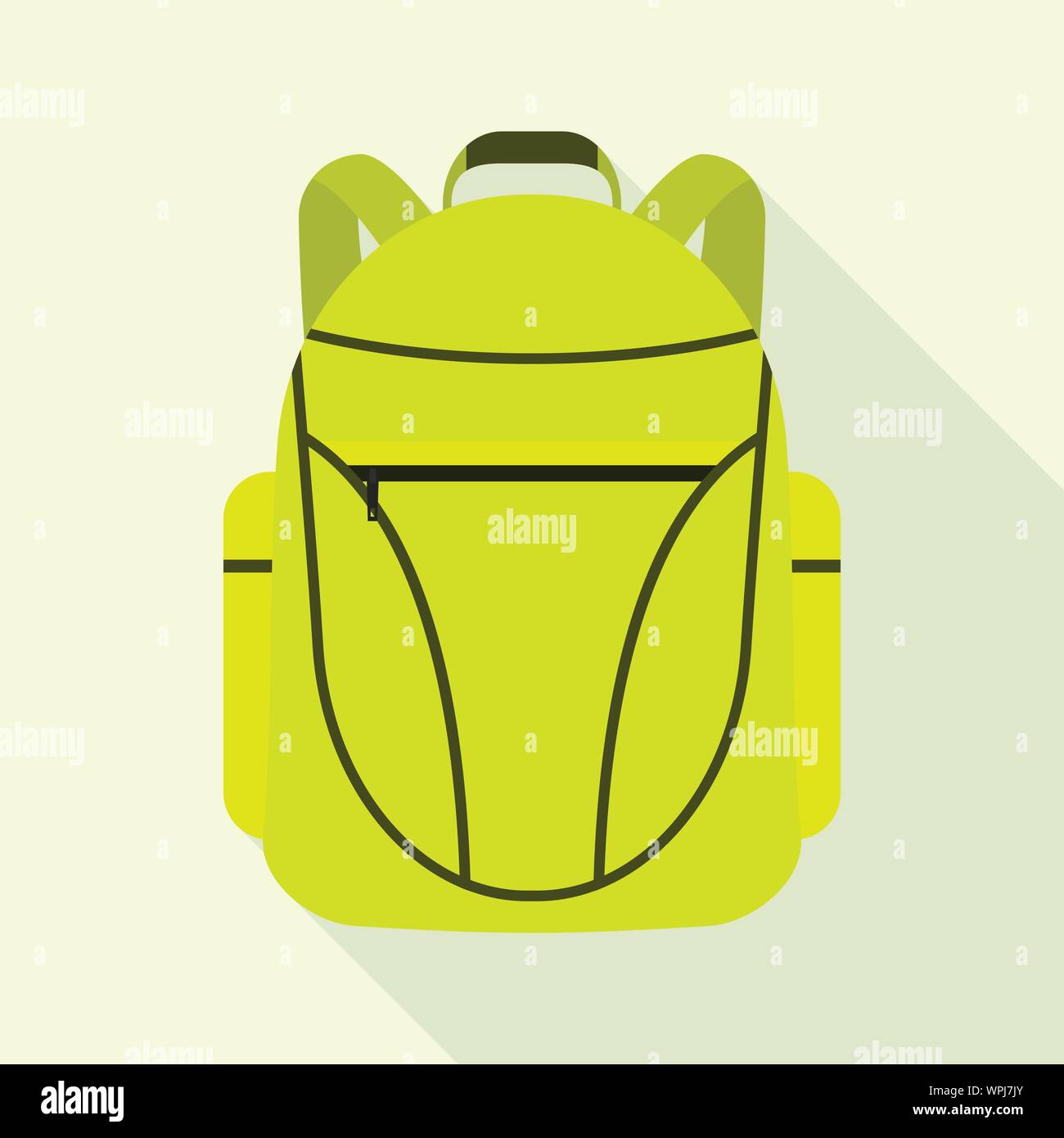 Lime green backpack Stock Vector Images - Alamy
