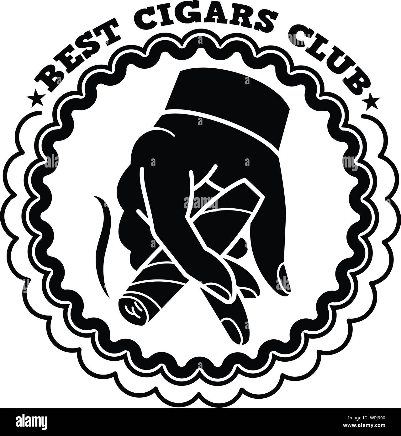 Best cigars club logo. Simple illustration of best cigars club vector ...