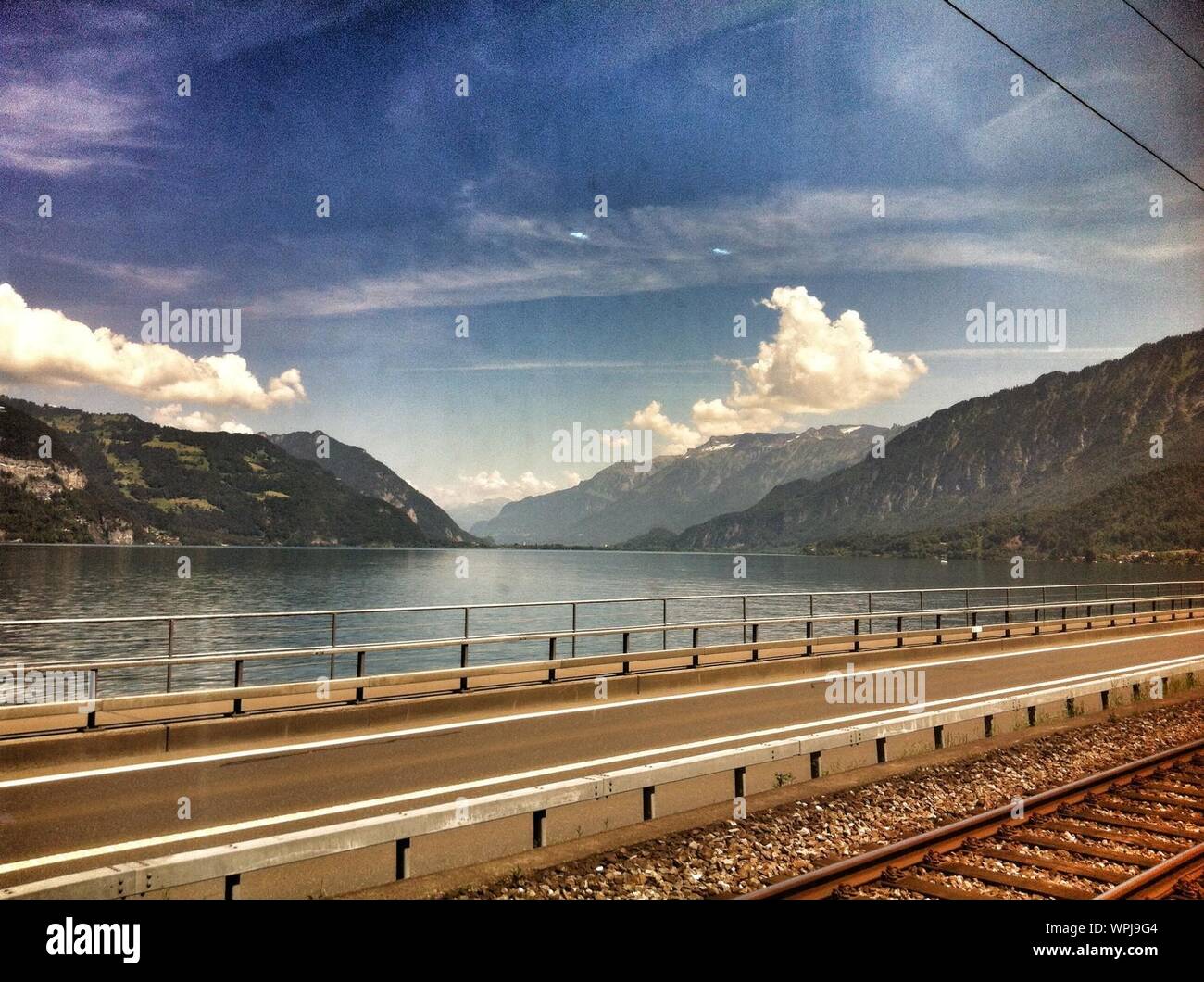 Water over railroad track hi-res stock photography and images - Alamy