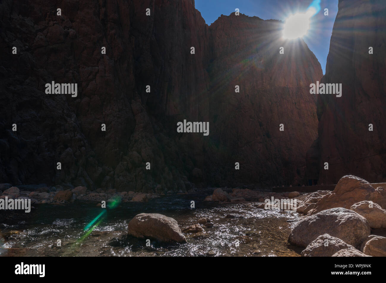 Todra Gorges, Morocco, Africa. Amazing high Rock cliffs and fresh ...